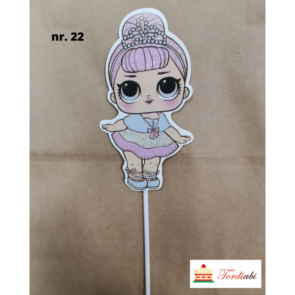 Tordi/ koogi topper, L.O.L. nr. 22 - Tordiabi