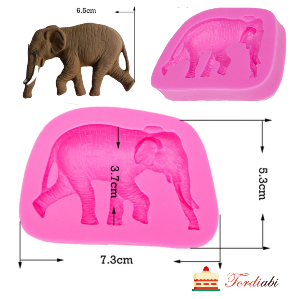 Silikoonvorm/ pressvorm, elevant - Tordiabi